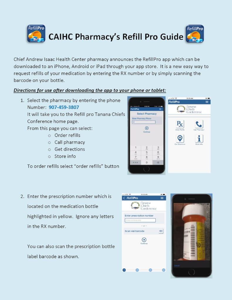 Pharmacy’s Refill Pro Guide – Tanana Chiefs Conference