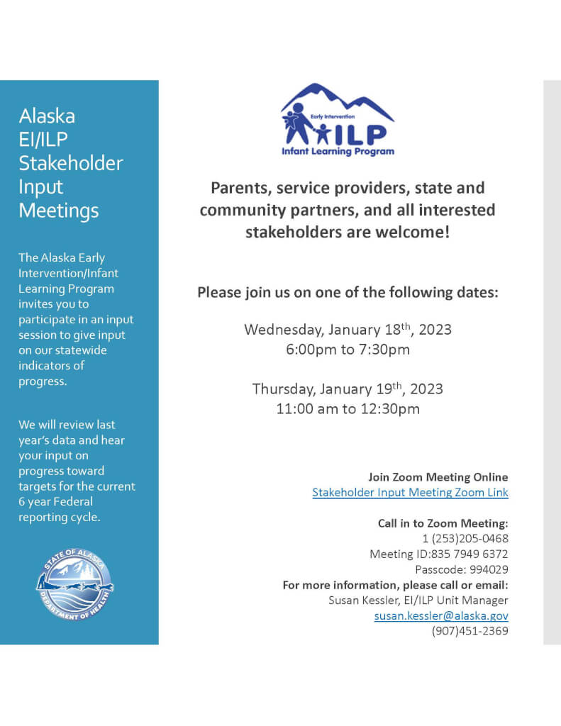 Infant Learning Program – Tanana Chiefs Conference