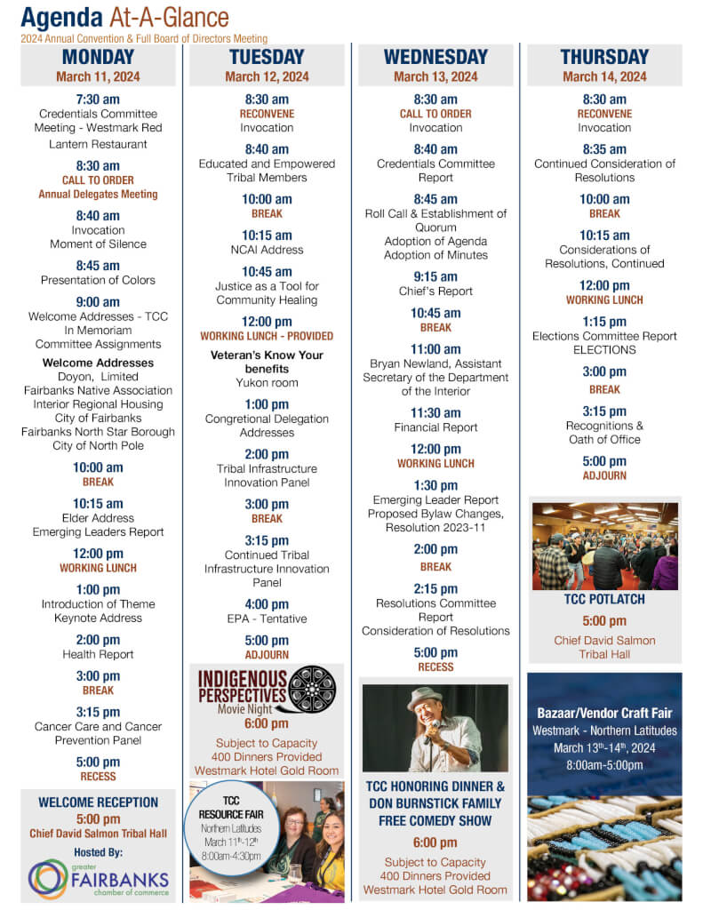 Agenda At-A-Glance: 2024 Annual Convention & Full Board of Directors ...