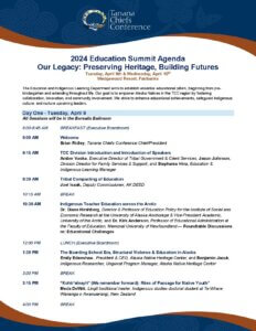 2024 Education Summit Agenda – Tanana Chiefs Conference